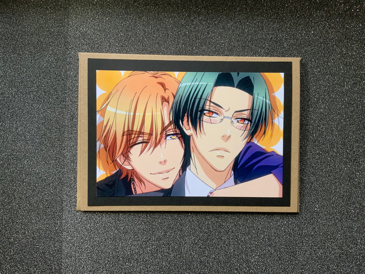 Love Stage - Shougo Sena - Rei Sagara - Greeting Card – The Wonky Stitch